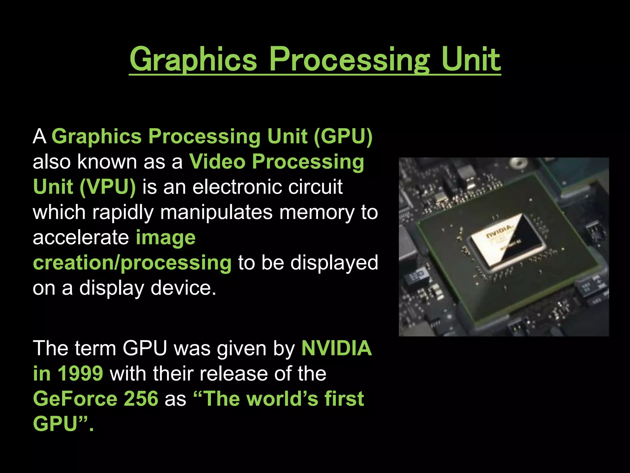 Nvidia (History, GPU Architecture and New Pascal Architecture) | PPTX