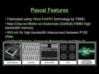 Nvidia (History, GPU Architecture and New Pascal Architecture) | PPTX