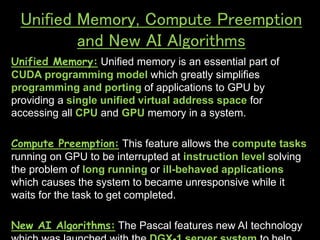 Nvidia (History, GPU Architecture and New Pascal Architecture) | PPTX