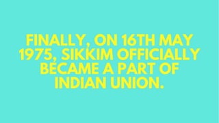 History of Sikkim | PPT