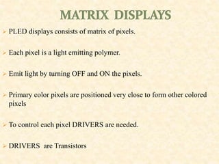 Light emitting polymer display | PPT