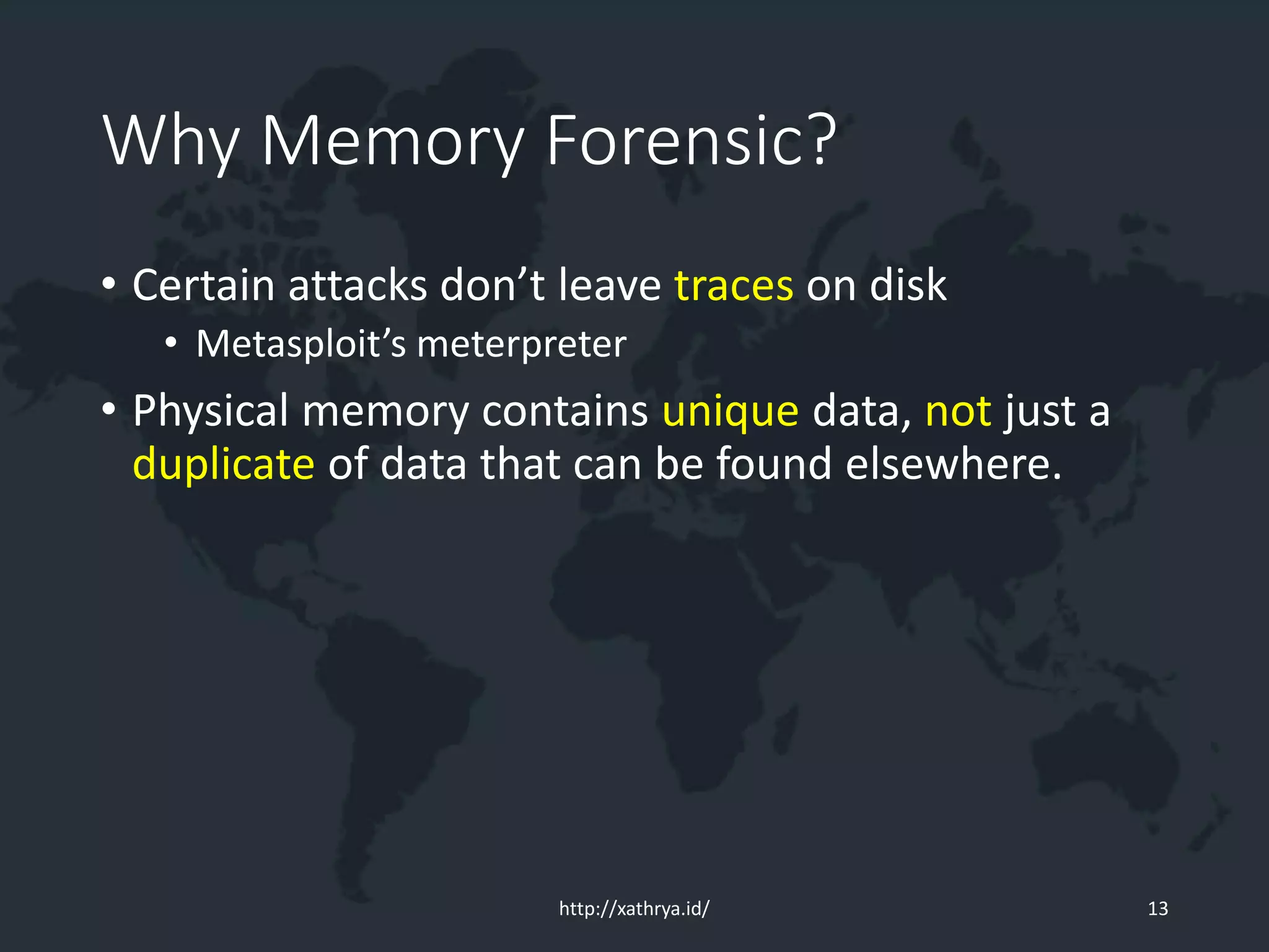 Memory Forensic: Investigating Memory Artefact | PPTX