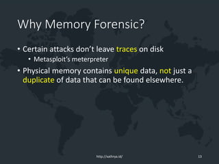 Memory Forensic: Investigating Memory Artefact | PPTX