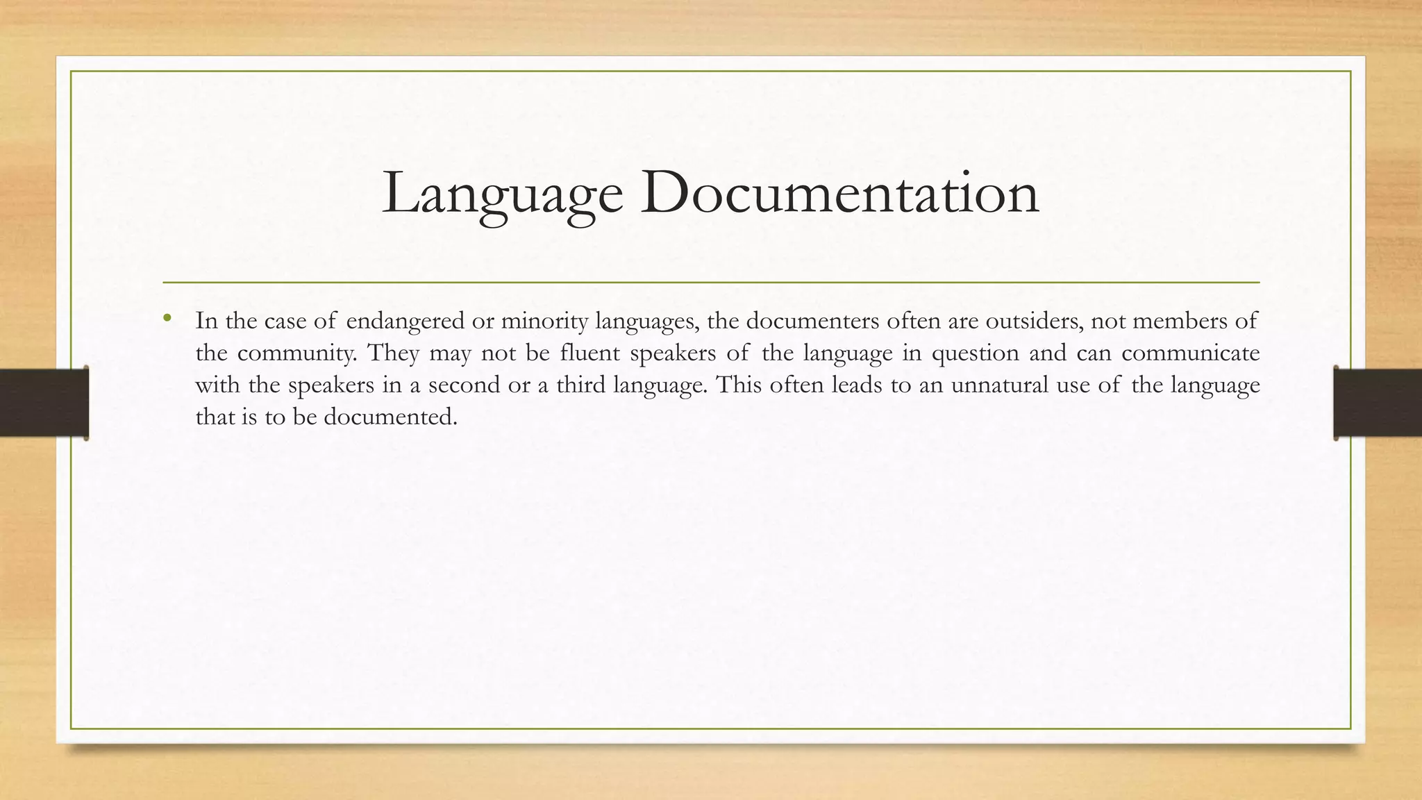 Role of Language Engineering to Preserve Endangered Language | PPT