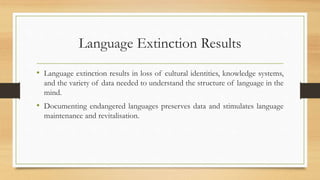 Role of Language Engineering to Preserve Endangered Language | PPT