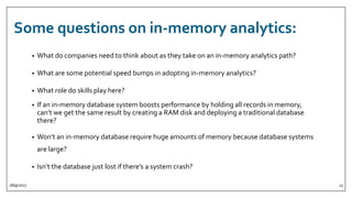In-Memory Big Data Analytics | PPTX