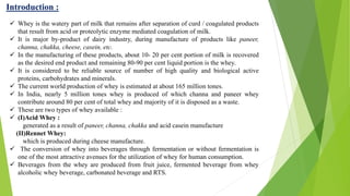 whey beverage | PPTX