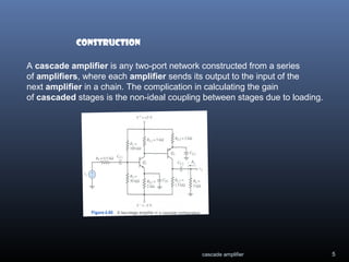 CASCADE AMPLIFIER | PPT