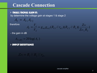 CASCADE AMPLIFIER | PPT