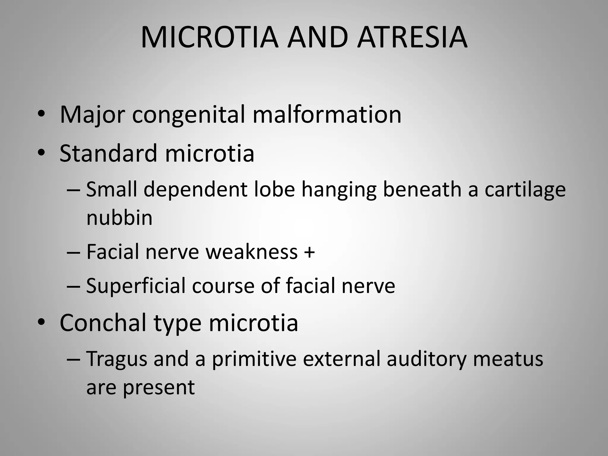 CONGENITAL MALFORATION OF EAR AND ITS MANAGEMENT | PPTX