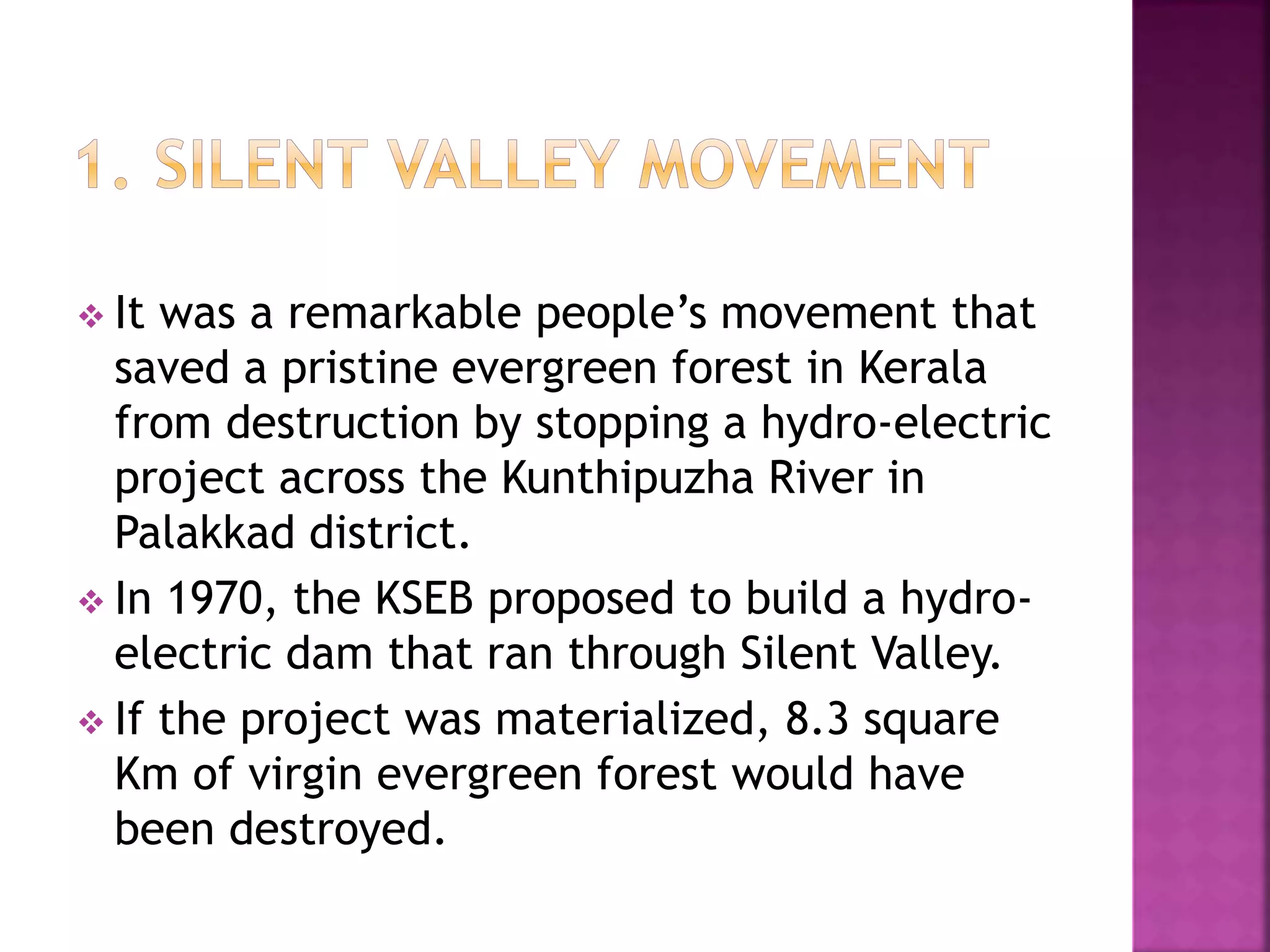 environmental movements in india and kerala | PPTX