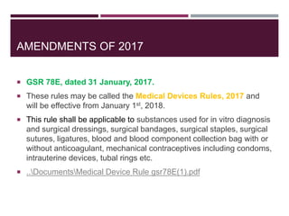 LATEST AMENDMENTS OF THE D&C ACT | PPTX