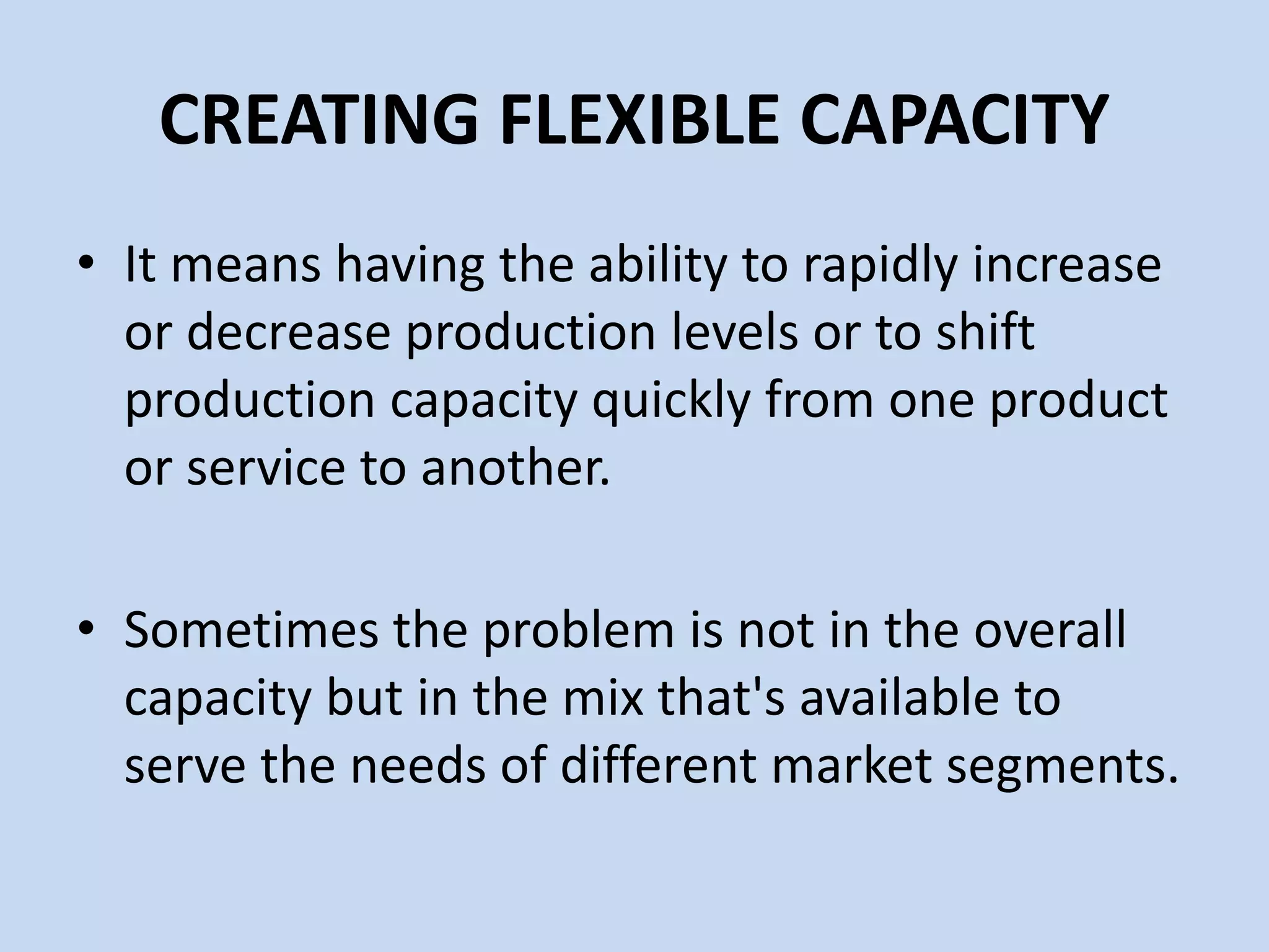 Balancing Between Demand and Capacity | PPTX