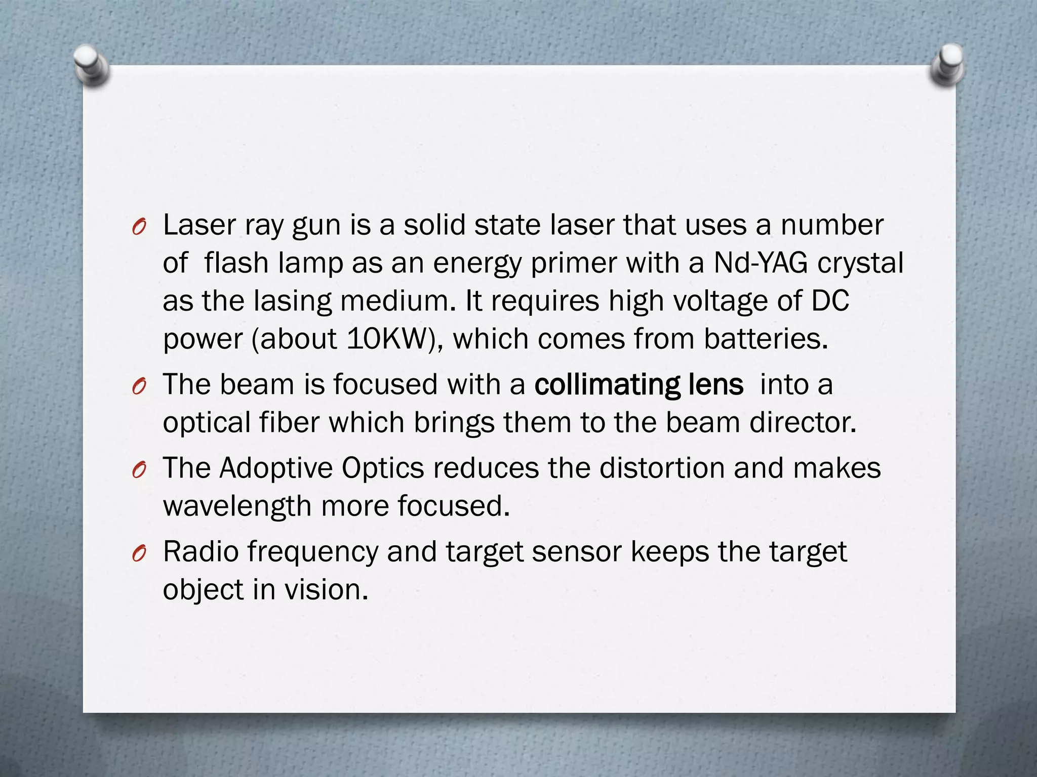 Directed Energy Weapon System(DEWS) | PDF