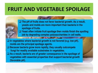 seminar on food spoilage | PPTX