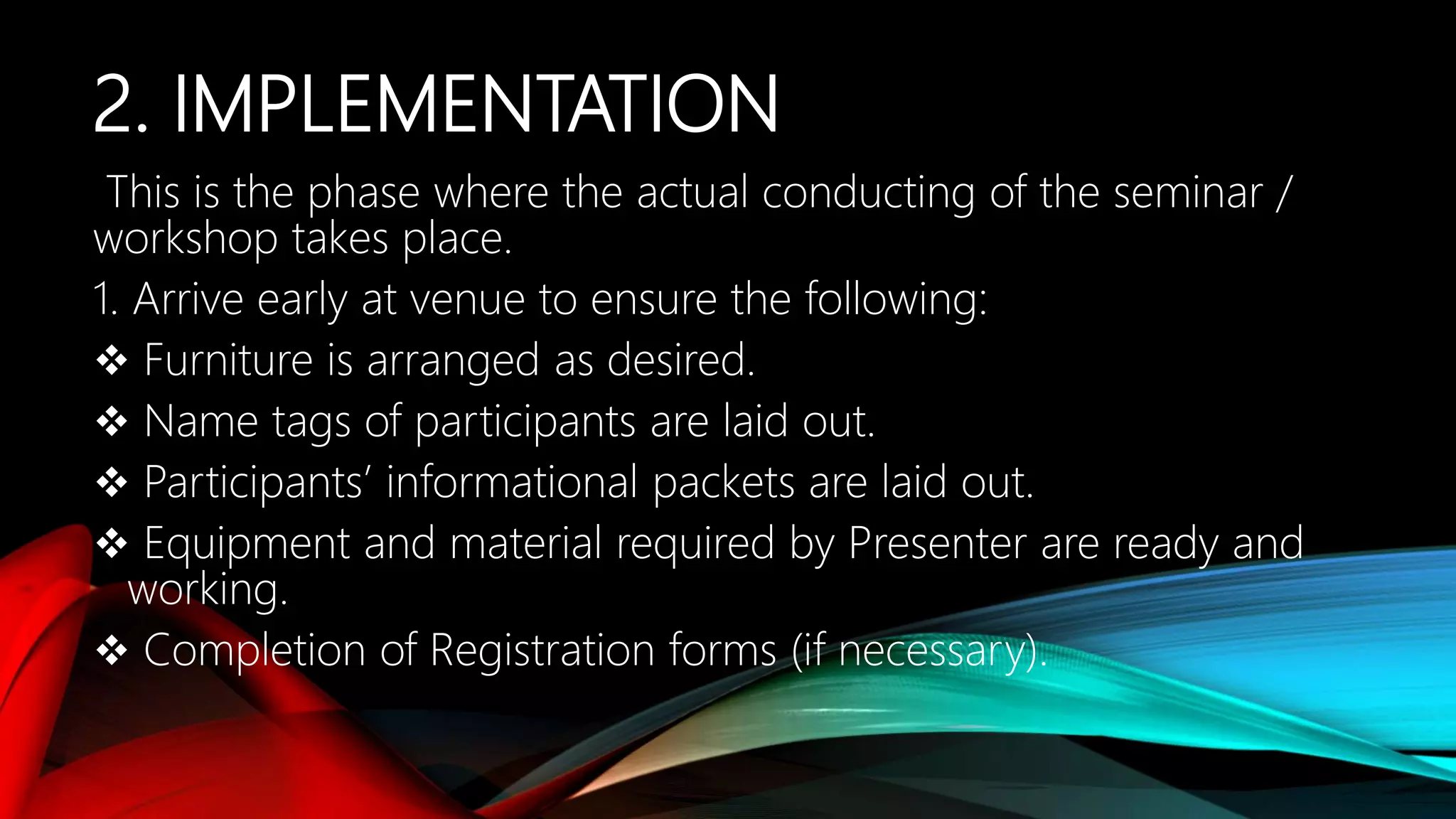 Ways to conduct Seminar Workshops | PPTX