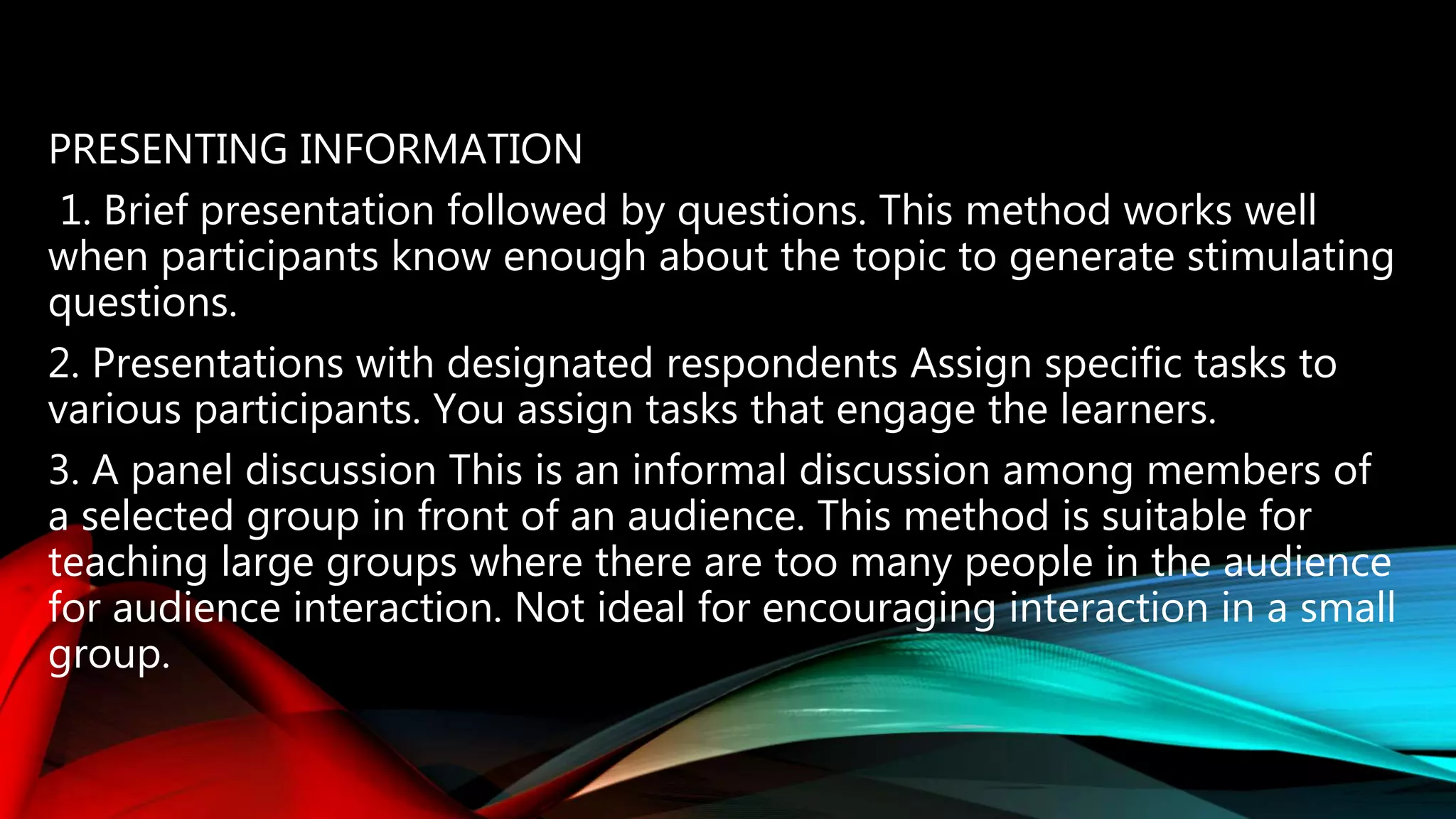 Ways to conduct Seminar Workshops | PPTX