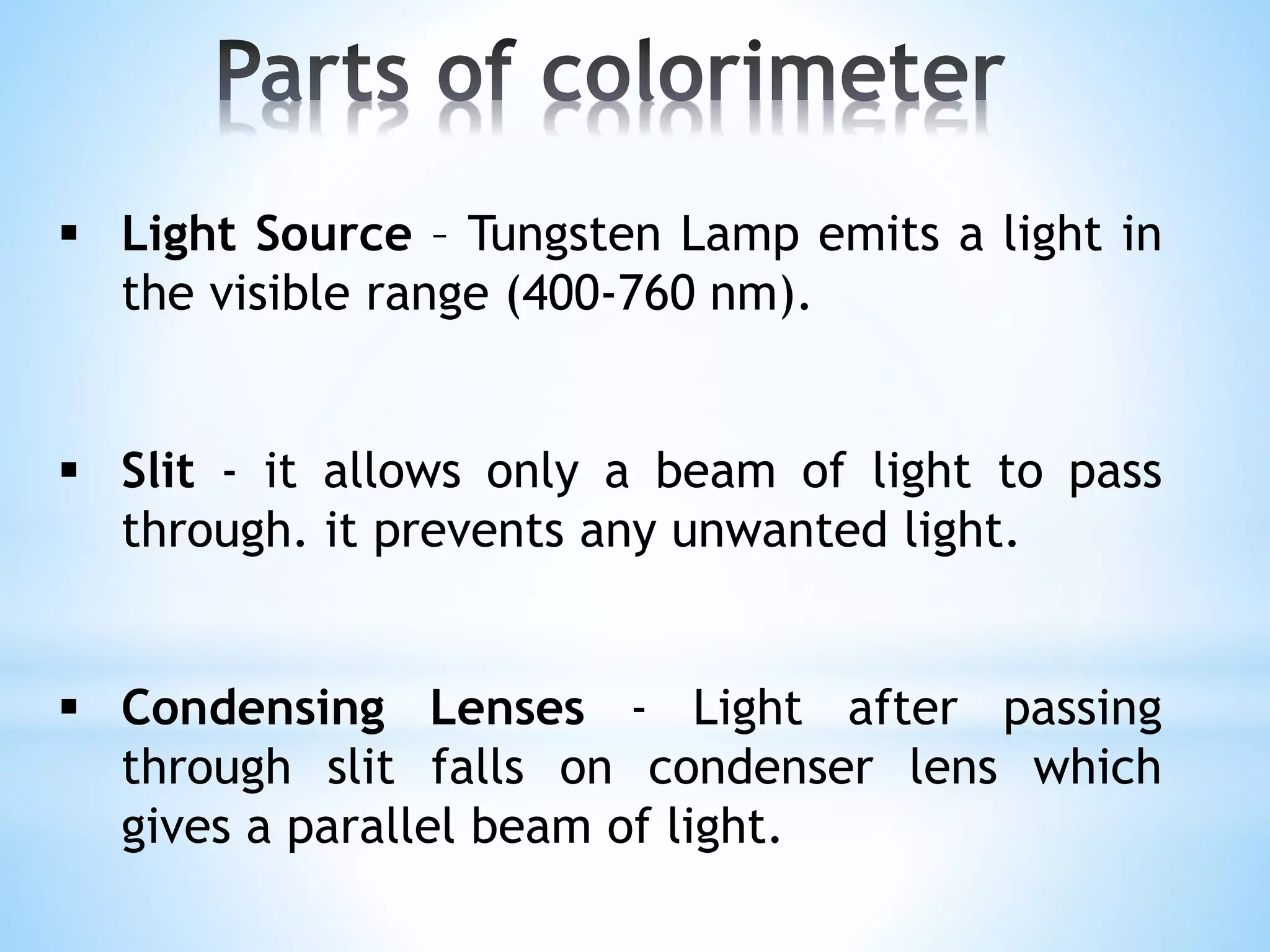 beer lamberts law, colorimetery, nephlometry and turbidimetry | PPTX