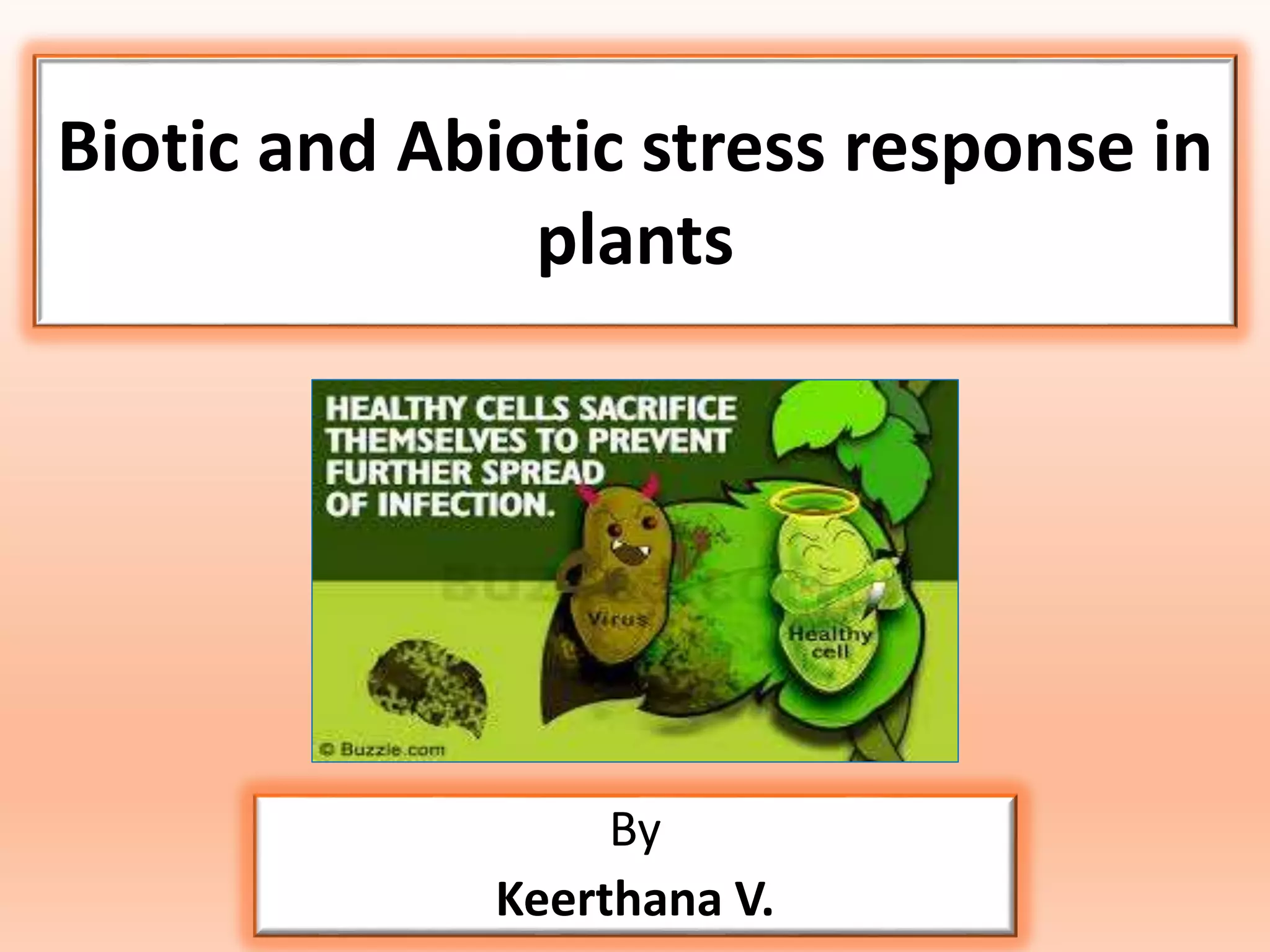 Biotic and Abitic stress response | PPTX