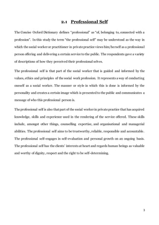 Professional Self & Personality: It's Devt | DOCX