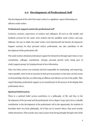 Professional Self & Personality: It's Devt | DOCX