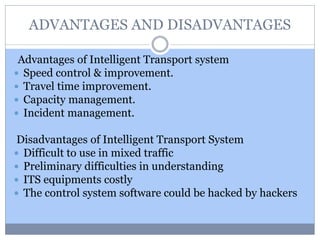 Intelligent transport system | PPTX