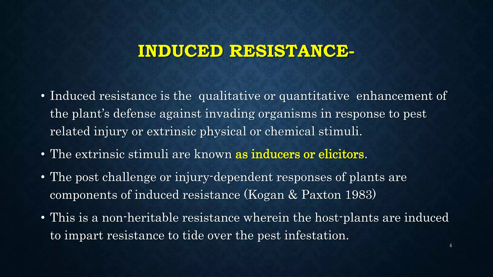 FACTORS INDUCING RESISTANCE AGAINST INSECT PEST OF RICE | PPTX