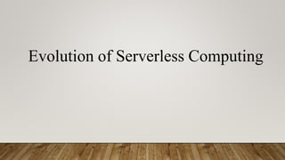 Serverless computing | PPTX