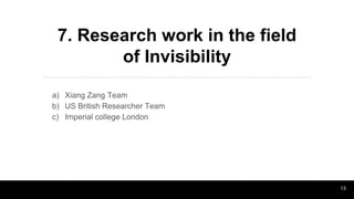 Invisibility and Metamaterial | PPTX