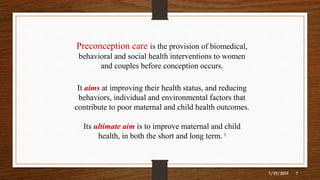 Preconception care | PPTX