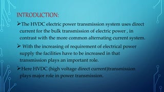 Seminar on HVDC Transmission | PPTX | Computer Networking | Computing