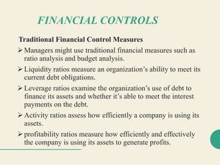 Controlling for Organizational Performance | PPTX