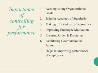 Controlling for Organizational Performance | PPTX
