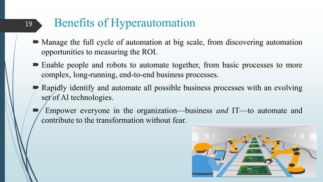 Hyperautomation | PPTX | Artificial Intelligence | Technology & Computing
