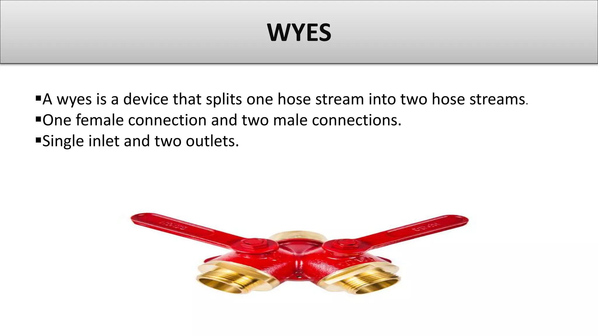 FIRE WATER HOSE I ITS PART l HOSE CONNECTION I HOSE LAYING ETC | PPTX