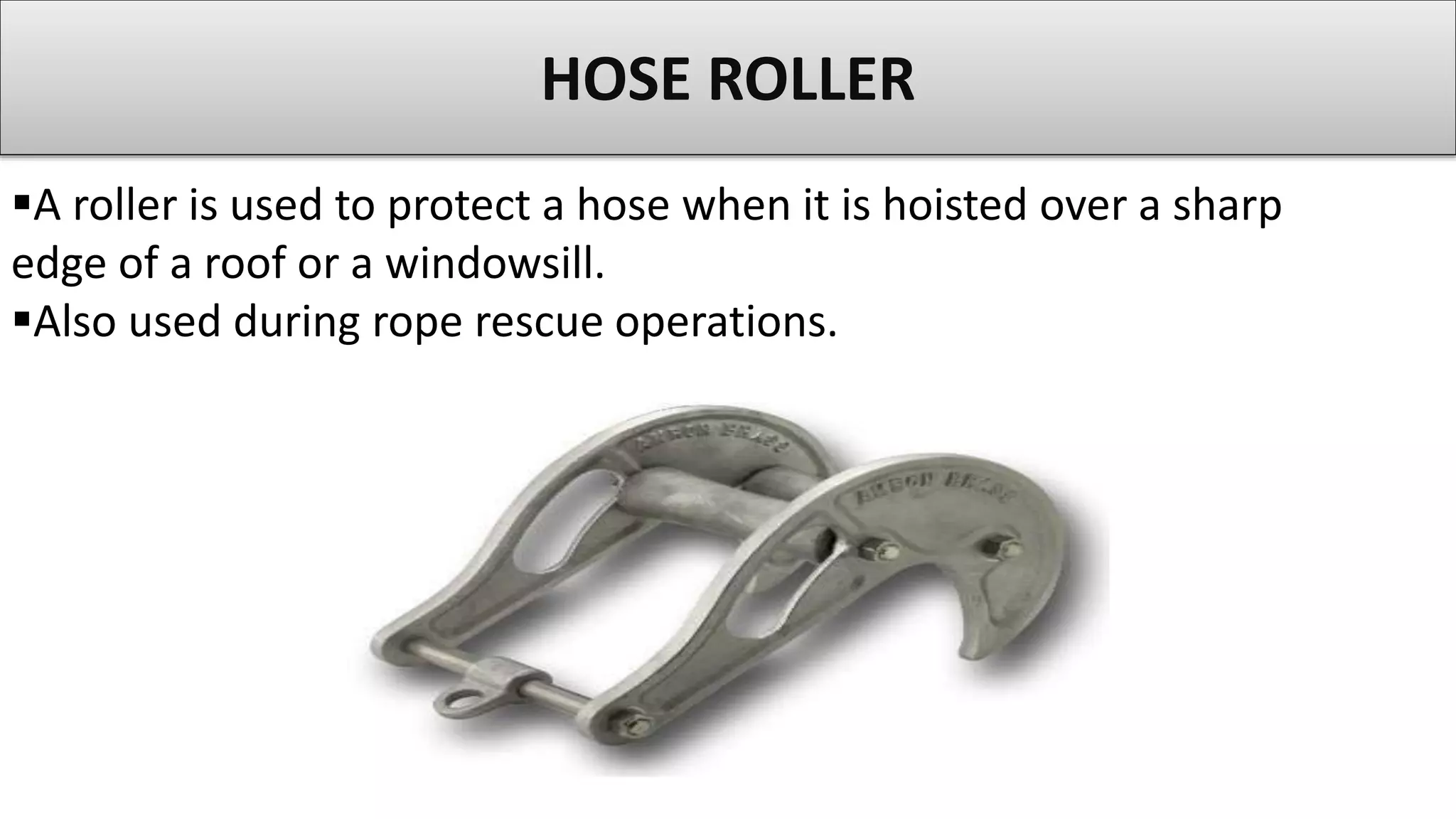 FIRE WATER HOSE I ITS PART l HOSE CONNECTION I HOSE LAYING ETC | PPTX