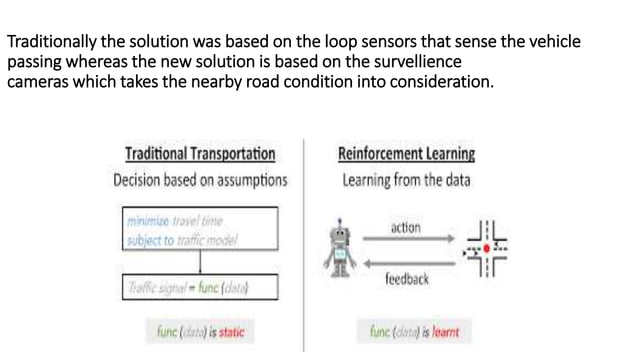 Deep reinforcement learning for traffic light cycle control | PPT