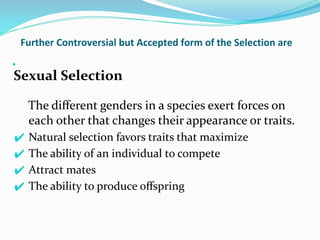 Natural Selection and its types | PDF