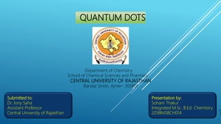 Quantum Dots | PPTX