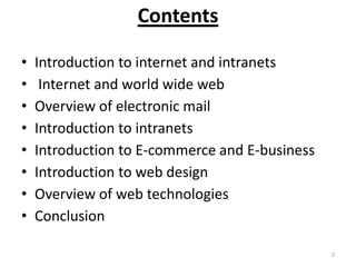 Internet and intranet | PPTX