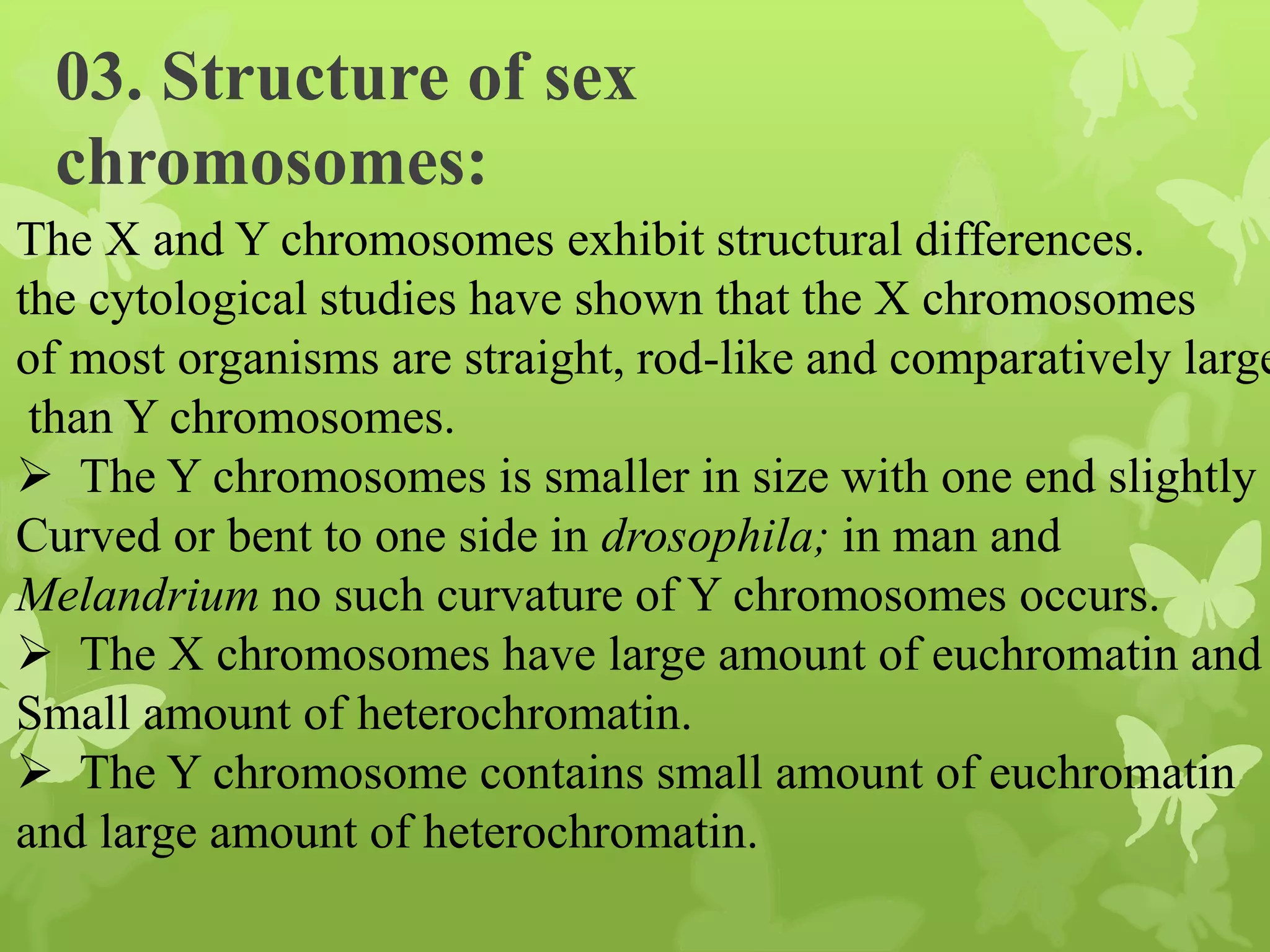 Sex determination - chromosomal theory of sex determination. | PPTX