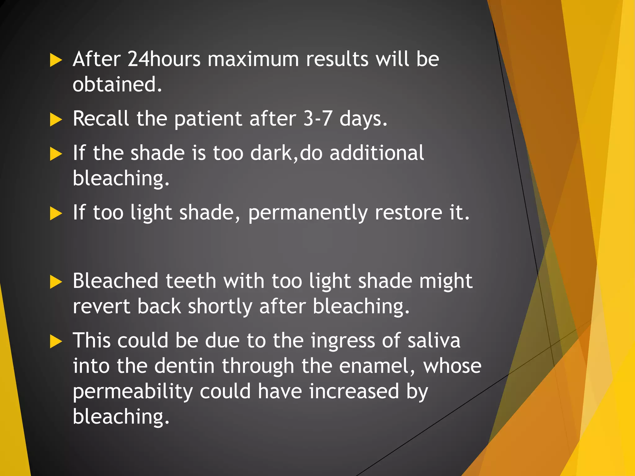 Bleaching in Dentistry | PPTX
