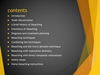 Bleaching in Dentistry | PPTX