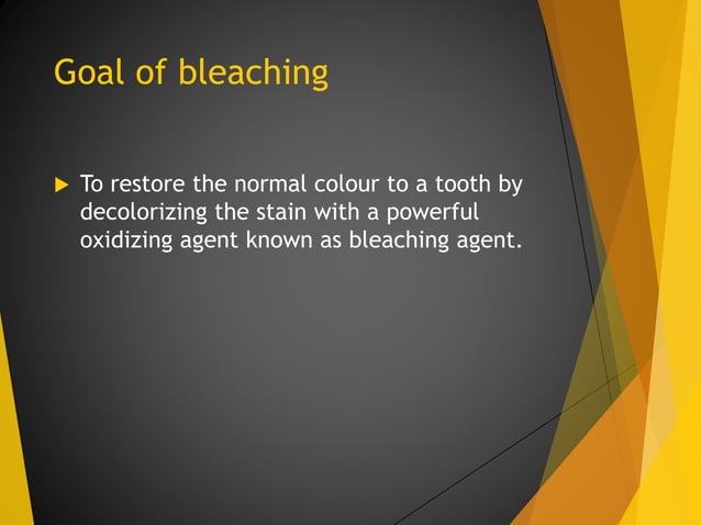 Bleaching in Dentistry | PPTX