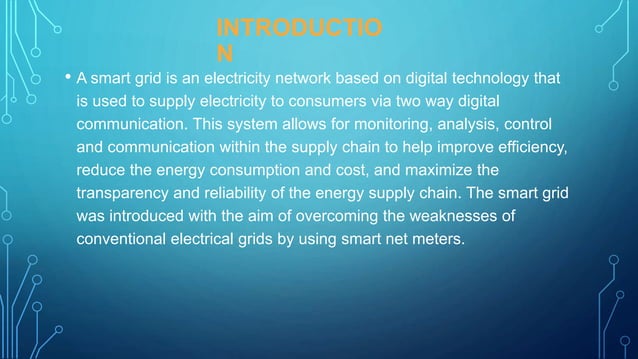Smart Grid Future Of Electrical System | PPT