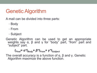 Seminar On Naive Bayes for Spam Filtering | PPT