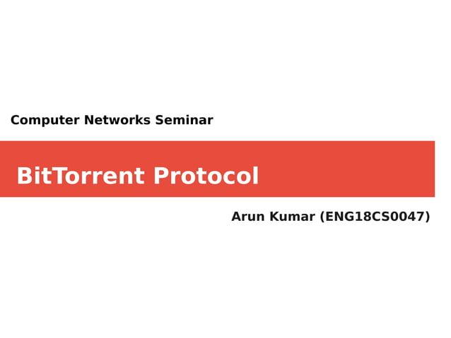 BitTorrent Protocol | PPT