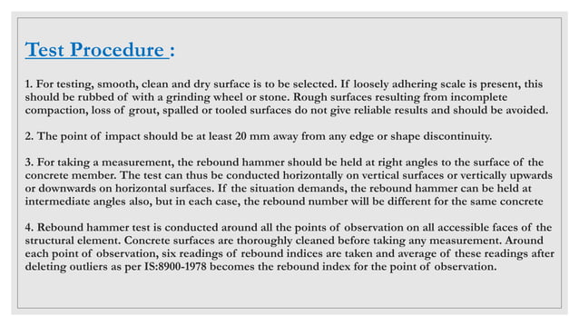 Non destructive testing (Civil Engineering )