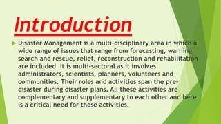 Disaster management | PPT