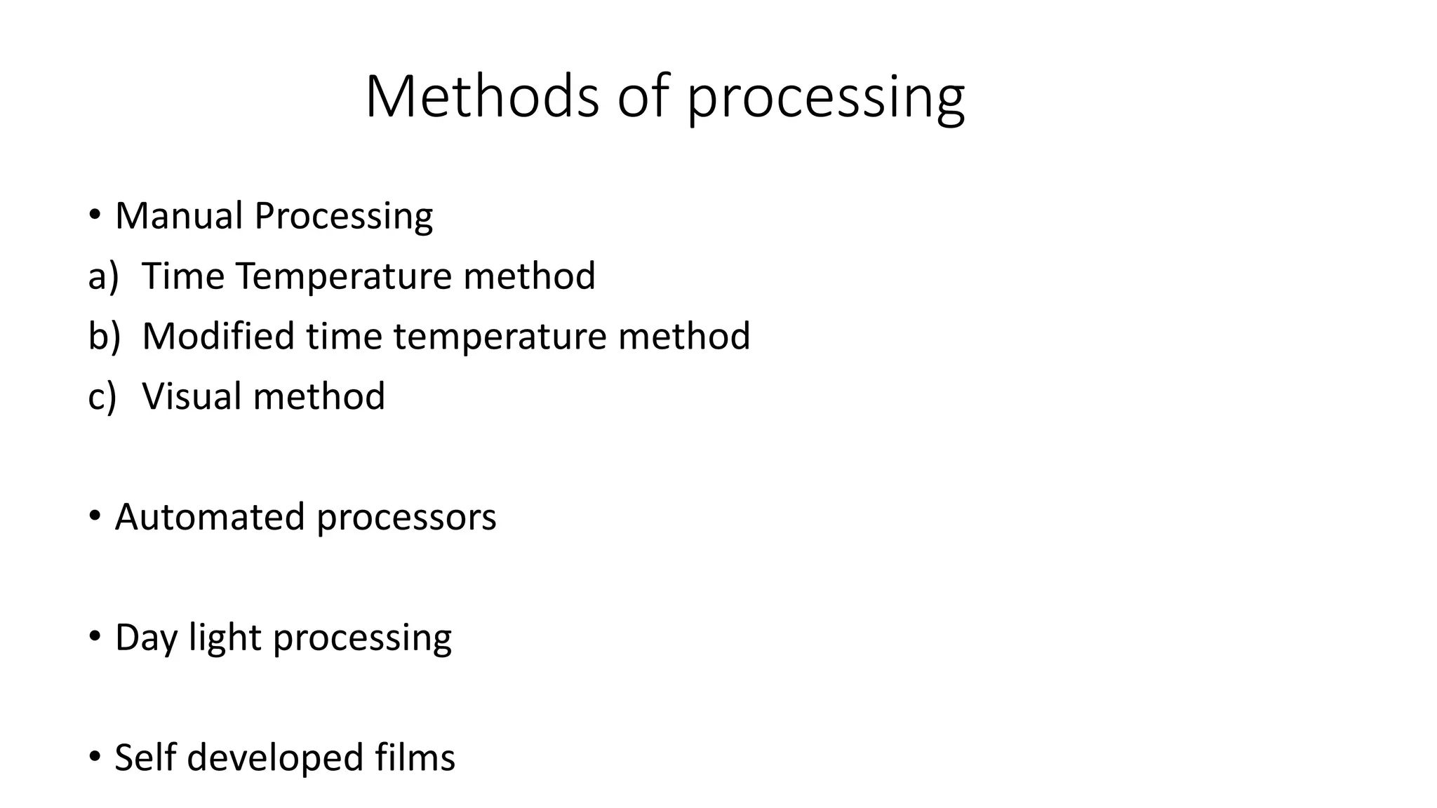X ray film processing & Automated processors | PPTX